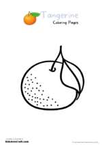 Tangerine Coloring Pages For Kids – Free Printables - Kids Art & Craft