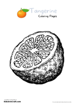 Tangerine Coloring Pages For Kids – Free Printables - Kids Art & Craft