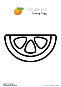 Tangerine Coloring Pages For Kids – Free Printables - Kids Art & Craft
