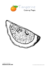 Tangerine Coloring Pages For Kids – Free Printables - Kids Art & Craft