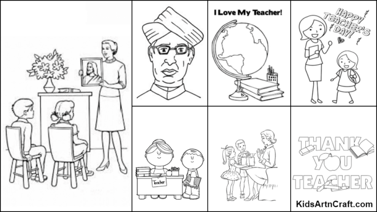 Teacher’s Day Coloring Pages For Kids – Free Printables - Kids Art & Craft