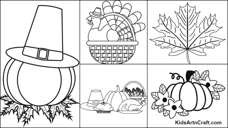 Thanksgiving Coloring Pages For Kids – Free Printables - Kids Art & Craft