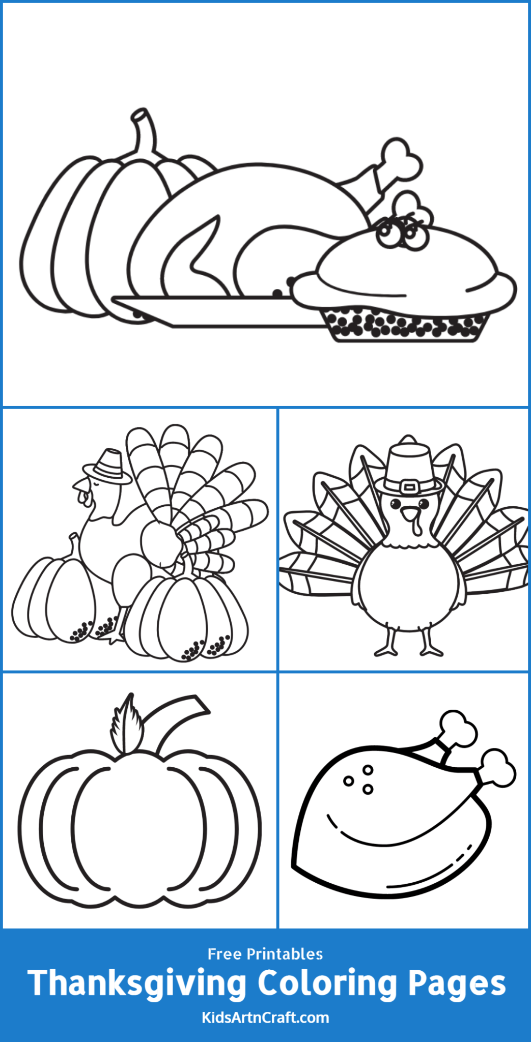Thanksgiving Coloring Pages For Kids – Free Printables - Kids Art & Craft