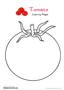 Tomato Coloring Pages For Kids – Free Printables - Kids Art & Craft