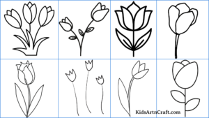 Tulip Coloring Pages For Kids – Free Printables - Kids Art & Craft