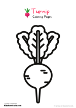 Turnip Coloring Pages For Kids – Free Printables - Kids Art & Craft