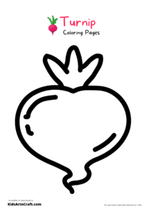 Turnip Coloring Pages For Kids – Free Printables - Kids Art & Craft