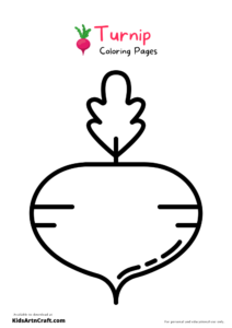 Turnip Coloring Pages For Kids – Free Printables - Kids Art & Craft