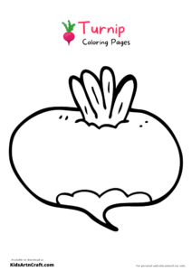 Turnip Coloring Pages For Kids – Free Printables - Kids Art & Craft