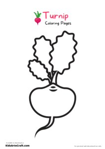 Turnip Coloring Pages For Kids – Free Printables - Kids Art & Craft