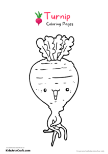 Turnip Coloring Pages For Kids – Free Printables - Kids Art & Craft