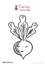 Turnip Coloring Pages For Kids – Free Printables - Kids Art & Craft