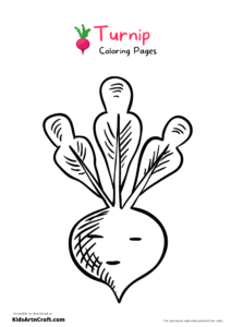 Turnip Coloring Pages For Kids – Free Printables - Kids Art & Craft