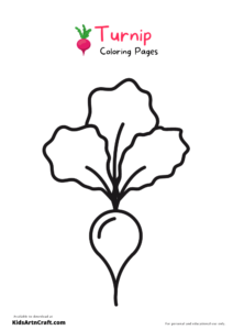 Turnip Coloring Pages For Kids – Free Printables - Kids Art & Craft