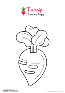 Turnip Coloring Pages For Kids – Free Printables - Kids Art & Craft