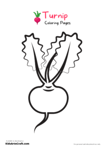 Turnip Coloring Pages For Kids – Free Printables - Kids Art & Craft