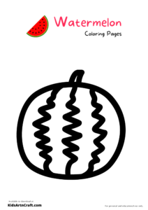 Watermelon Coloring Pages For Kids – Free Printables - Kids Art & Craft