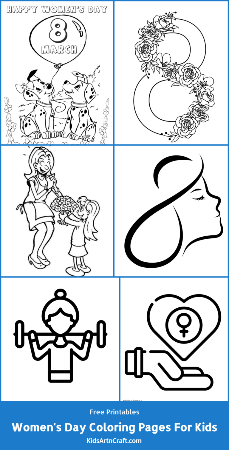 Women’s Day Coloring Pages For Kids – Free Printables 2025 - Kids Art ...