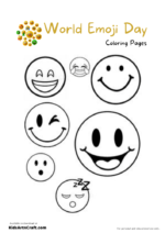 World Emoji Day Coloring Pages For Kids – Free Printables - Kids Art ...