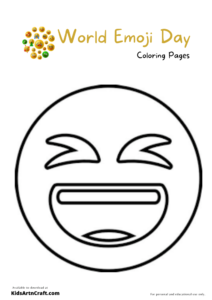 World Emoji Day Coloring Pages For Kids – Free Printables - Kids Art ...
