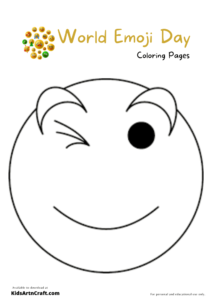 World Emoji Day Coloring Pages For Kids – Free Printables - Kids Art ...