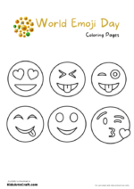 World Emoji Day Coloring Pages For Kids – Free Printables - Kids Art ...