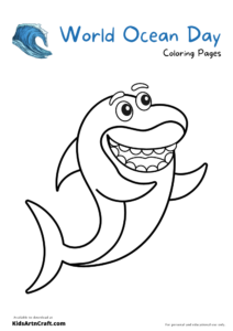 World Oceans Day Coloring Pages For Kids – Free Printables - Kids Art ...