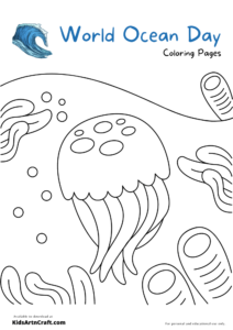 World Oceans Day Coloring Pages For Kids – Free Printables - Kids Art ...