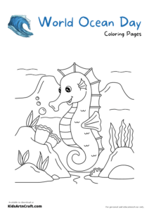 World Oceans Day Coloring Pages For Kids – Free Printables - Kids Art ...
