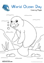 World Oceans Day Coloring Pages For Kids – Free Printables - Kids Art ...