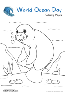 World Oceans Day Coloring Pages For Kids – Free Printables - Kids Art ...