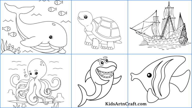 World Oceans Day Coloring Pages For Kids – Free Printables - Kids Art ...