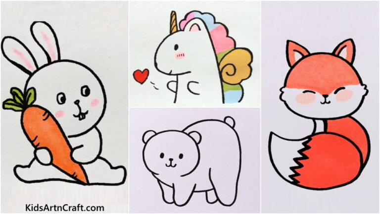 Let's Draw & Experience The Secret Life Of Animals - Kids Art & Craft