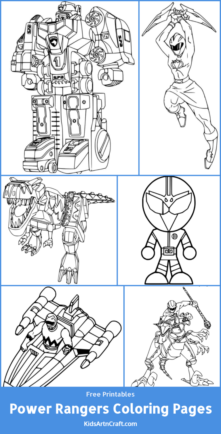Power Rangers Coloring Pages For Kids – Free Printables - Kids Art & Craft