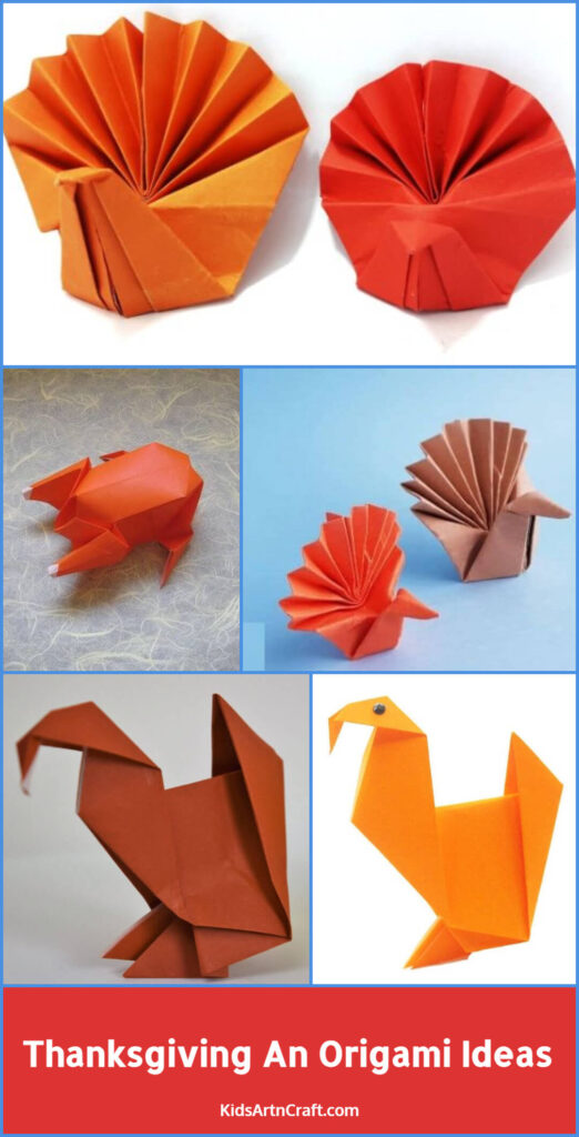 Thanksgiving Origami Ideas That Kids Can Make - Kids Art & Craft