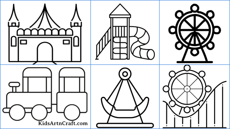 Amusements Parks Coloring Pages For Kids – Free Printables - Kids Art ...