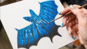 Bat Paintings for Kids - Kids Art & Craft