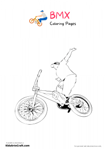 BMX Coloring Pages For Kids – Free Printables - Kids Art & Craft