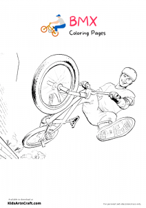 BMX Coloring Pages For Kids – Free Printables - Kids Art & Craft