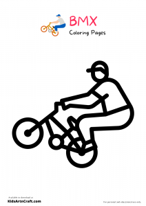 BMX Coloring Pages For Kids – Free Printables - Kids Art & Craft