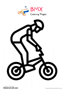 BMX Coloring Pages For Kids – Free Printables - Kids Art & Craft
