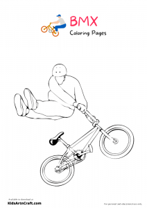 BMX Coloring Pages For Kids – Free Printables - Kids Art & Craft