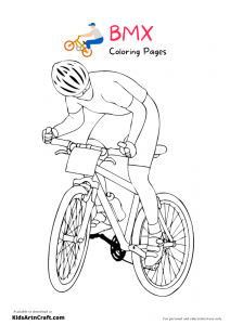 BMX Coloring Pages For Kids – Free Printables - Kids Art & Craft