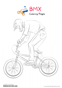 BMX Coloring Pages For Kids – Free Printables - Kids Art & Craft