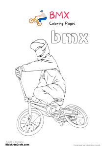 BMX Coloring Pages For Kids – Free Printables - Kids Art & Craft