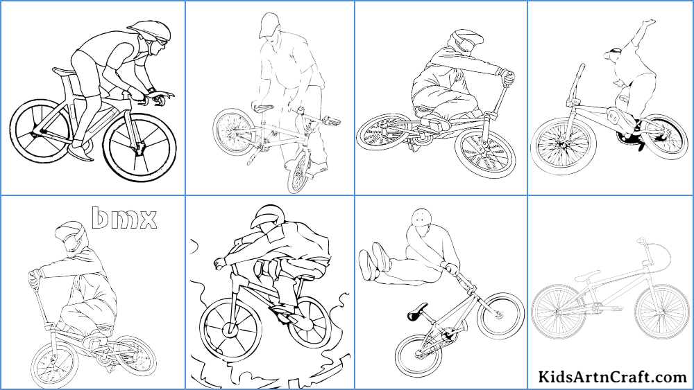 BMX Coloring Pages For Kids – Free Printables - Kids Art & Craft