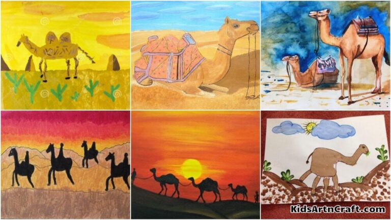 Camel Paintings For Kids - Kids Art & Craft