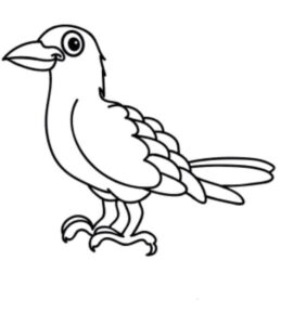 Crow Drawing & Sketches for Kids - Kids Art & Craft