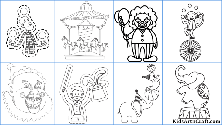 Circus Coloring Pages For Kids – Free Printables - Kids Art & Craft