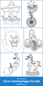 Circus Coloring Pages For Kids – Free Printables - Kids Art & Craft